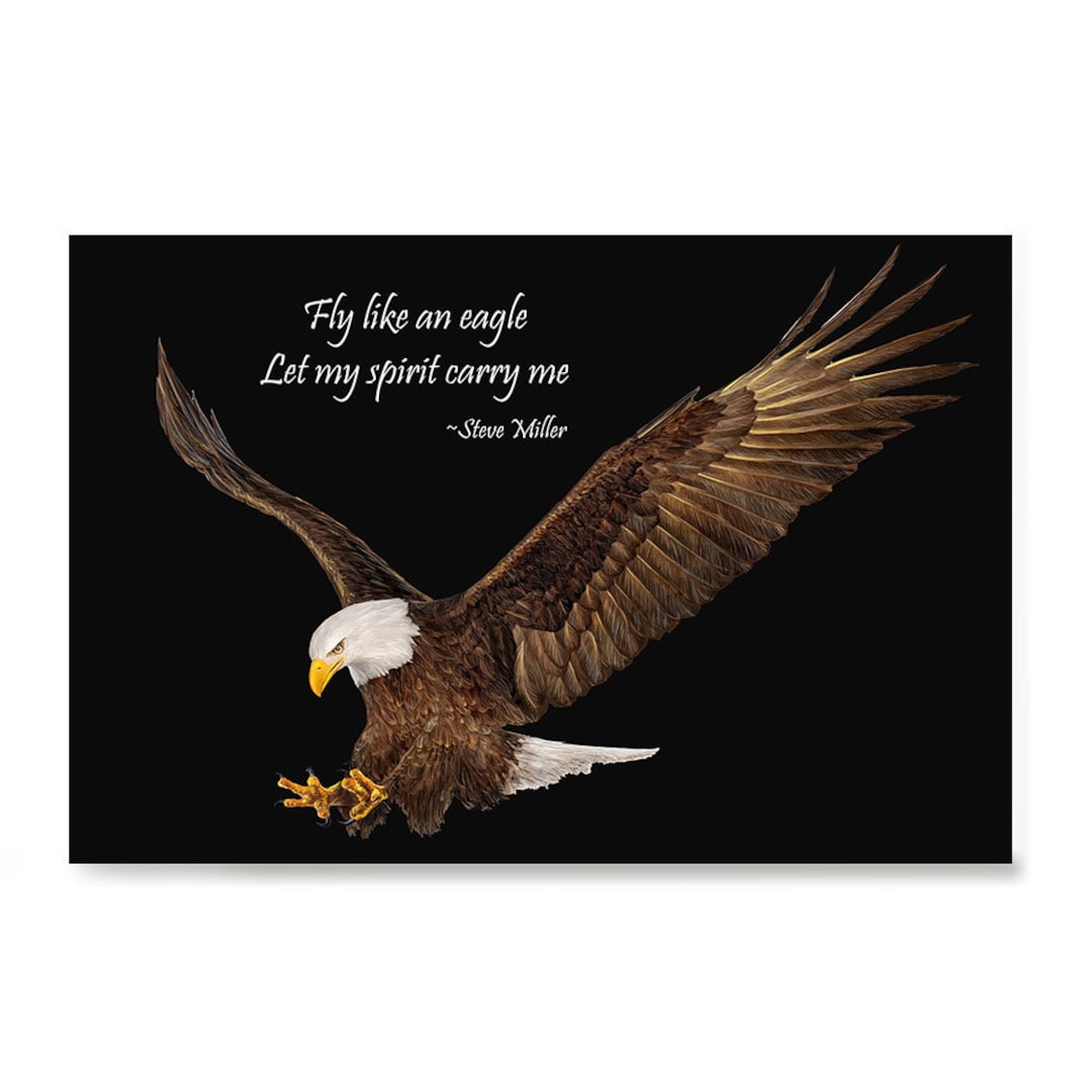 Most Popular Eagle Theme Quote Posters - Power Strength Brave Beast ...