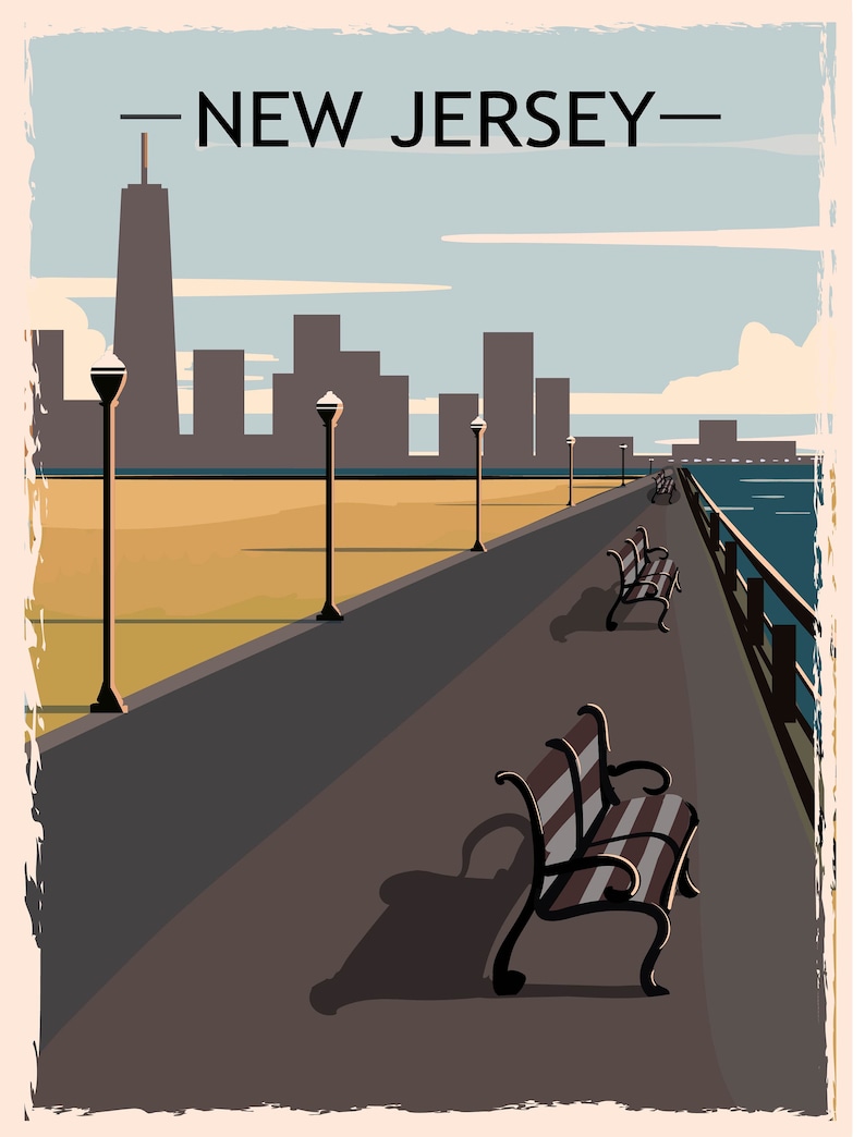 Retro Style USA STATES Travel Poster Series- Grunge, Vintage State ...