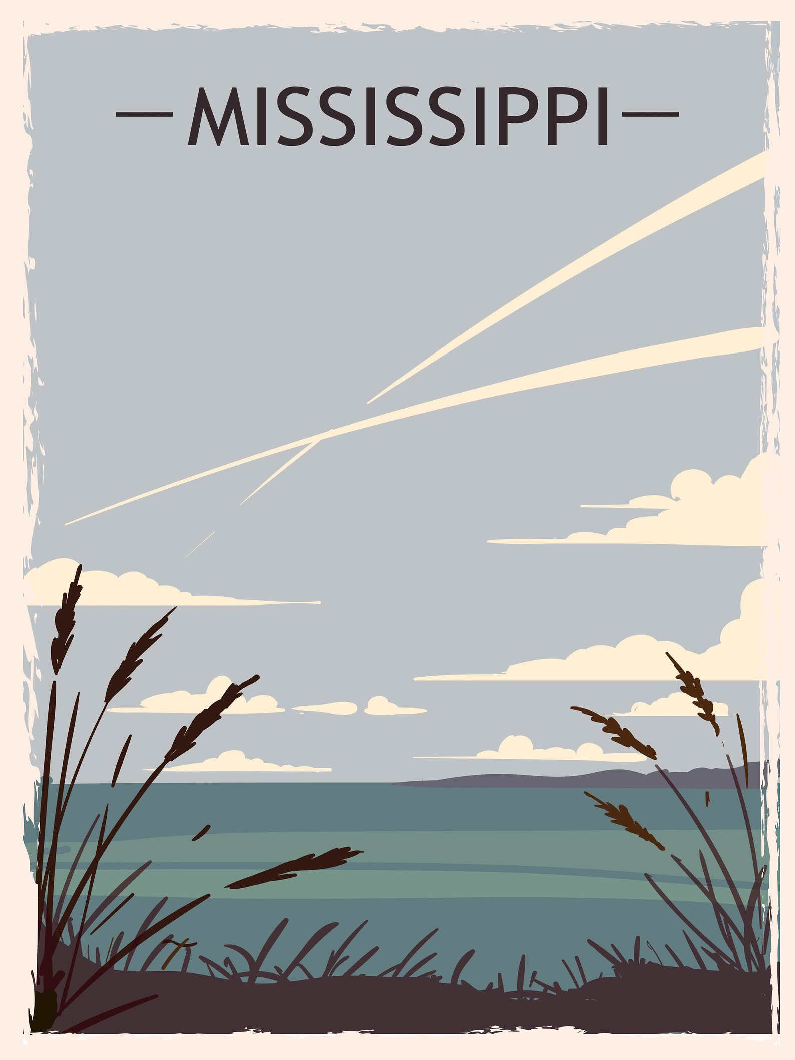 Retro Style USA STATES Travel Poster Series- Grunge, Vintage State ...