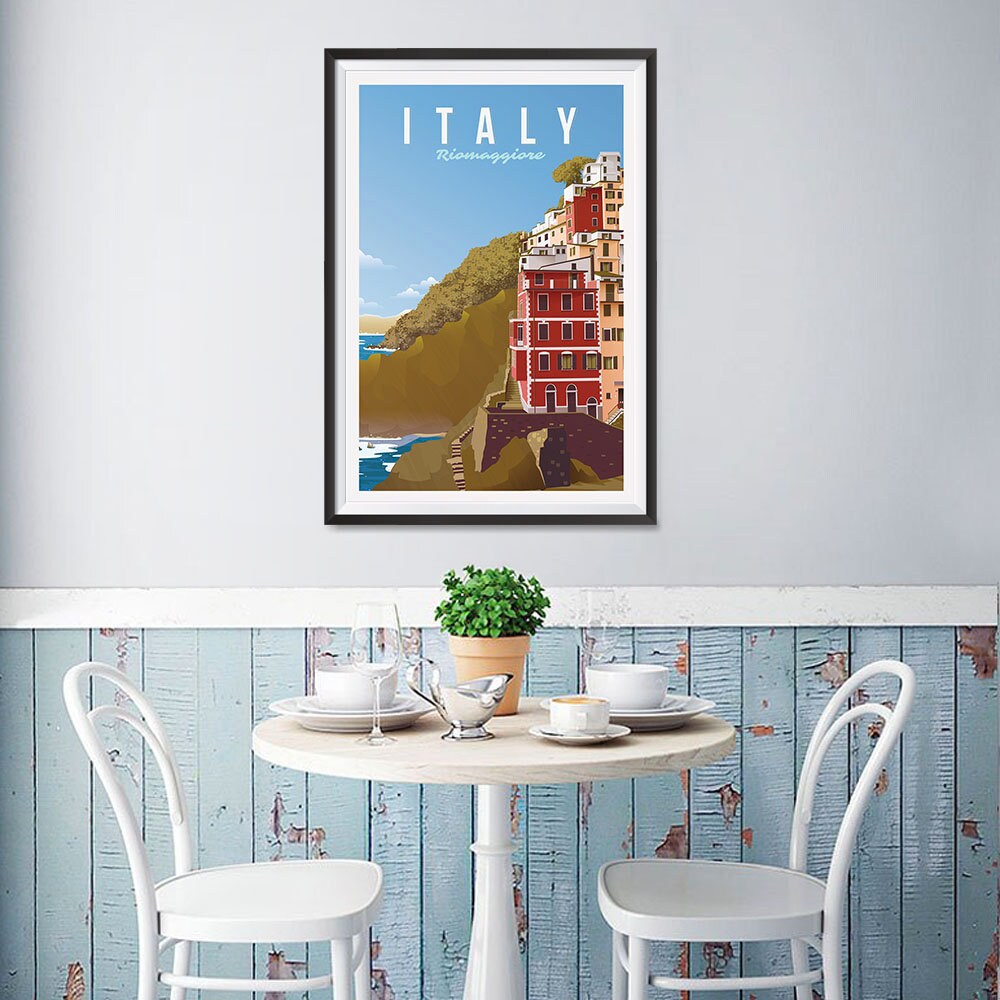 Retro World Famous City Posters Vintage Retro Travel Poster | Etsy