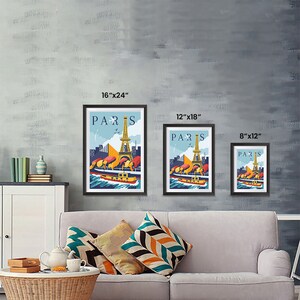 Retro World Famous City Posters - Vintage, Retro Travel Poster Printing ...