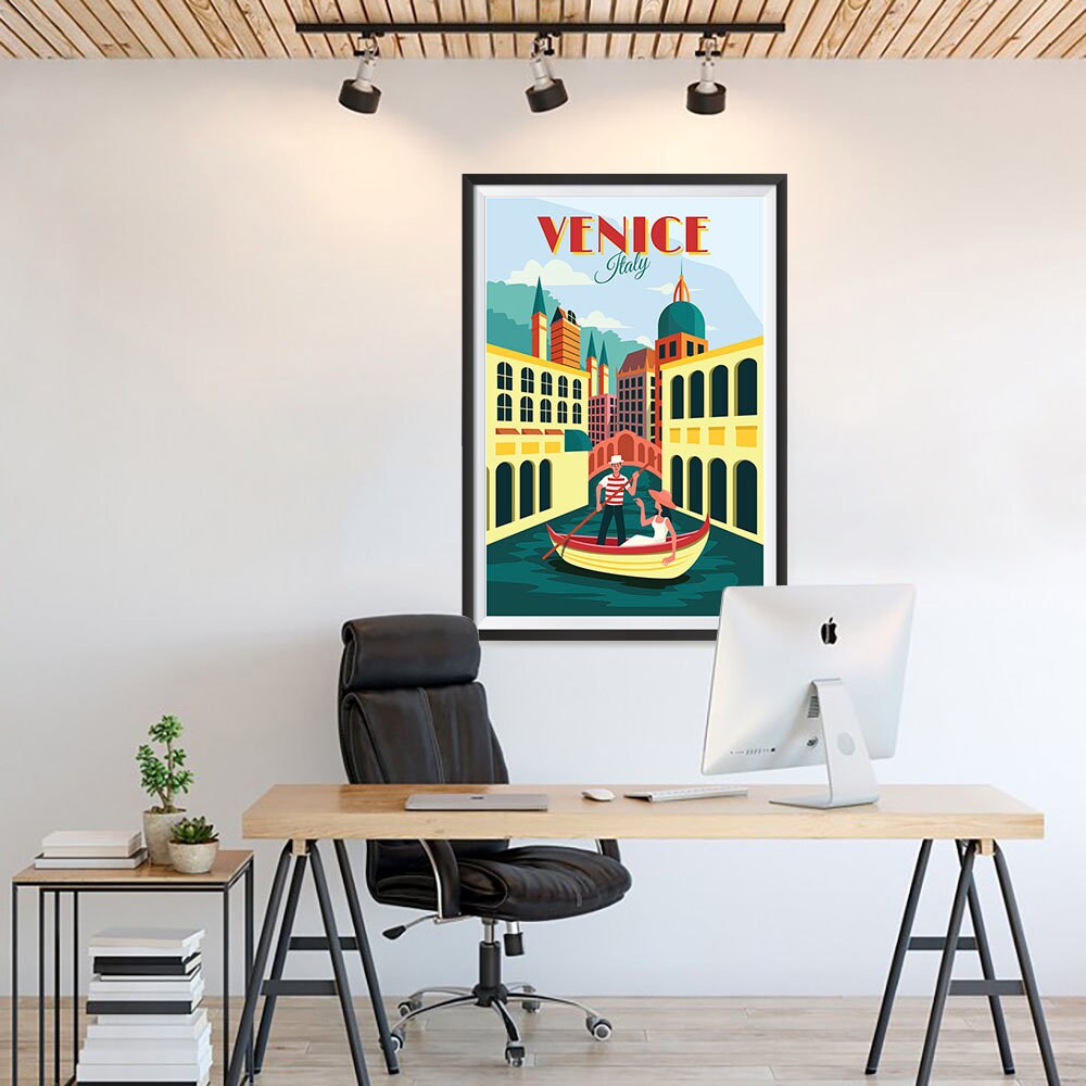 Retro World Famous City Posters - Vintage, Retro Travel Poster Printing ...