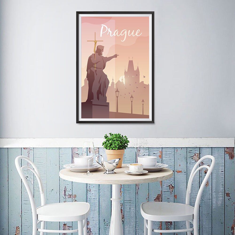 Retro World Famous City Posters Vintage Retro Travel Poster | Etsy