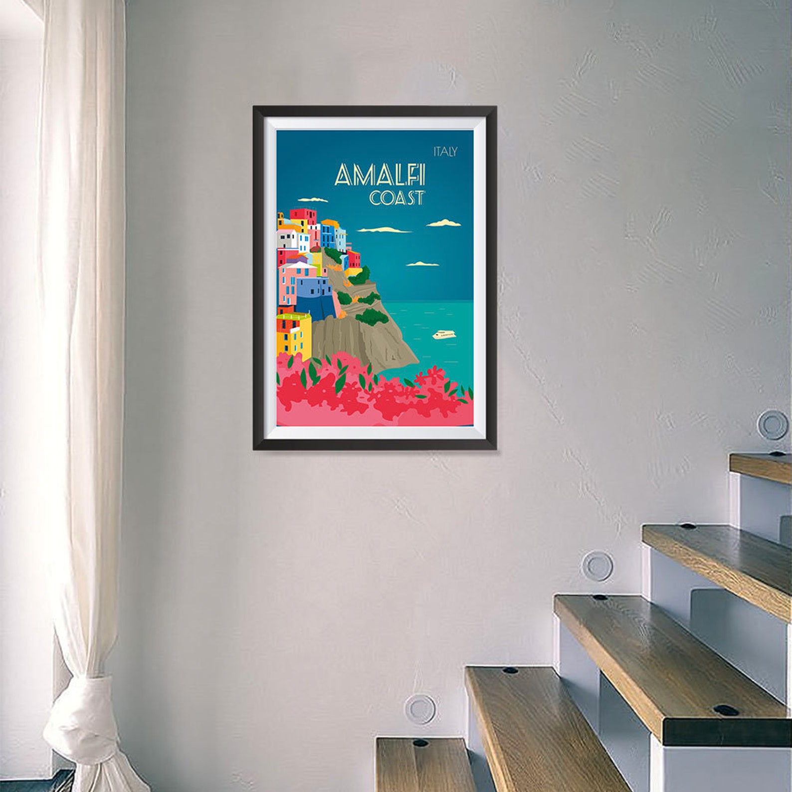 Retro World Famous City Posters - Vintage, Retro Travel Poster Printing ...