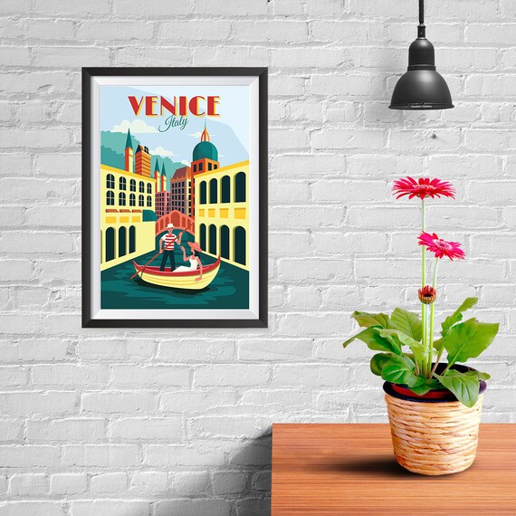 Retro World Famous City Posters Vintage Retro Travel Poster | Etsy