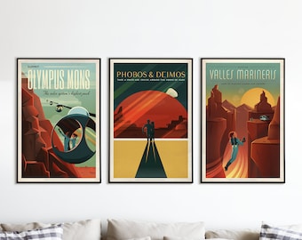 Spacex Posters Retro Space Explorer Travel Prints - Etsy
