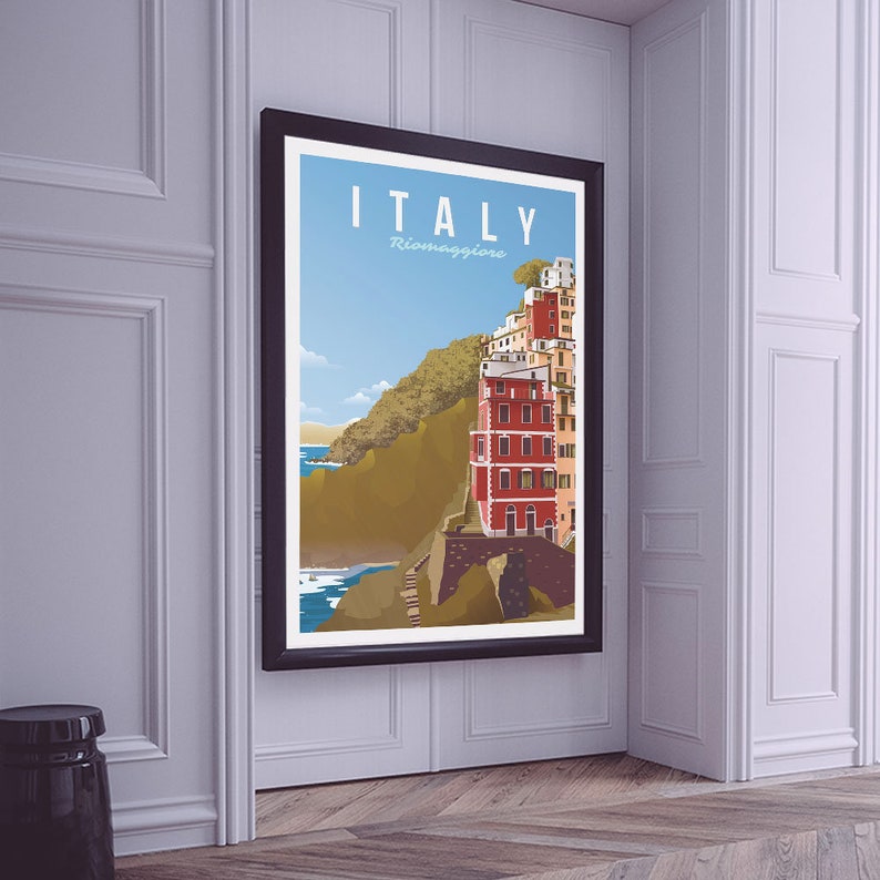 Retro World Famous City Posters Vintage Retro Travel Poster | Etsy