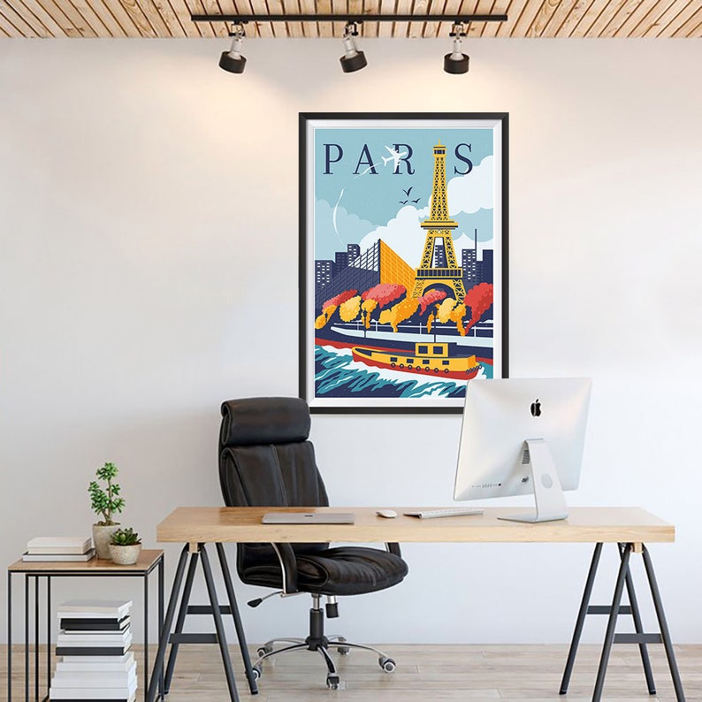 Retro World Famous City Posters - Vintage, Retro Travel Poster Printing ...