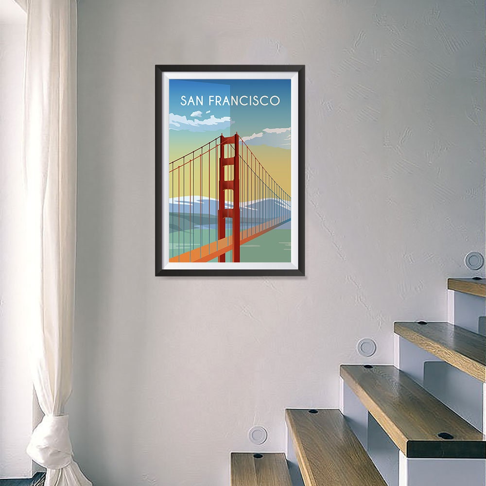 Retro World Famous City Posters Vintage Retro Travel Poster | Etsy