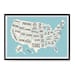 USA Maps With States Details Posters - Poster Printing - Wall Art Print ...