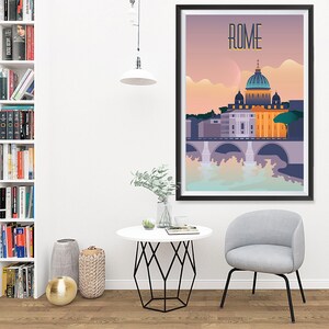 Retro World Famous City Posters - Vintage, Retro Travel Poster Printing ...