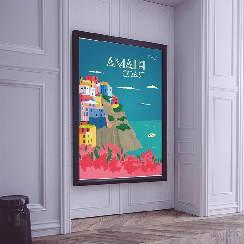 Retro World Famous City Posters - Vintage, Retro Travel Poster Printing ...