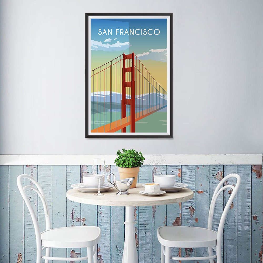 Retro World Famous City Posters Vintage Retro Travel Poster | Etsy