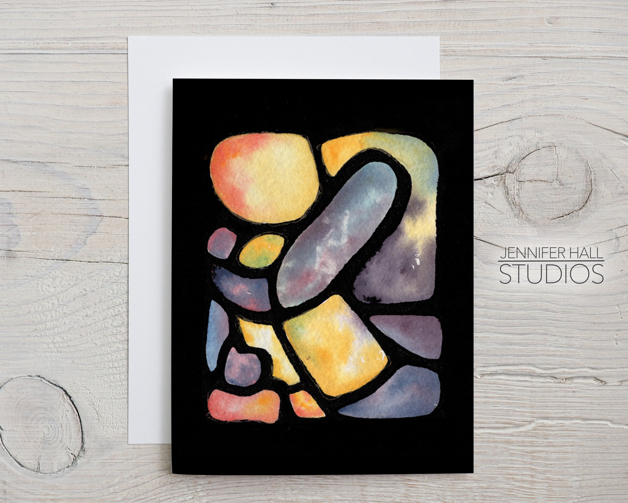 Body #3, Blank Greeting Card, Wall Art, Watercolor Print, Note Card ...
