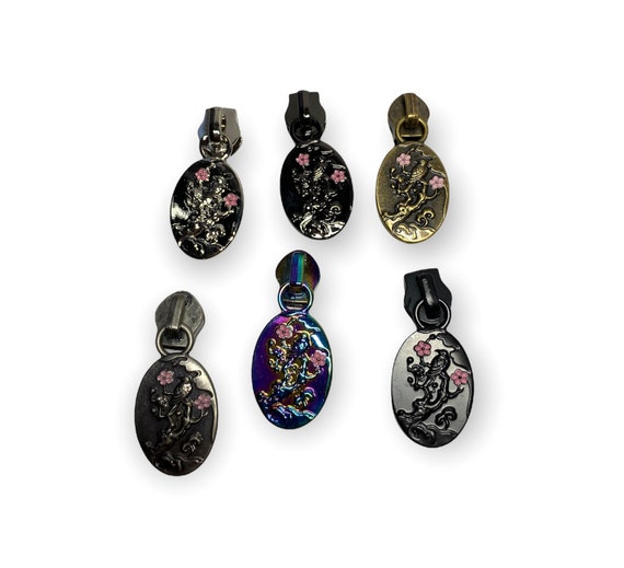 Flower Bird 5 Zipper Pull - Etsy