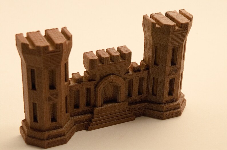 Army Corps of Engineers Castle Magnet 3D Printed in Wood or - Etsy