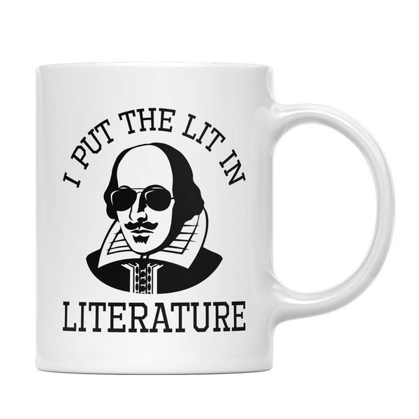 I Put the Lit in Literature Mug - Etsy