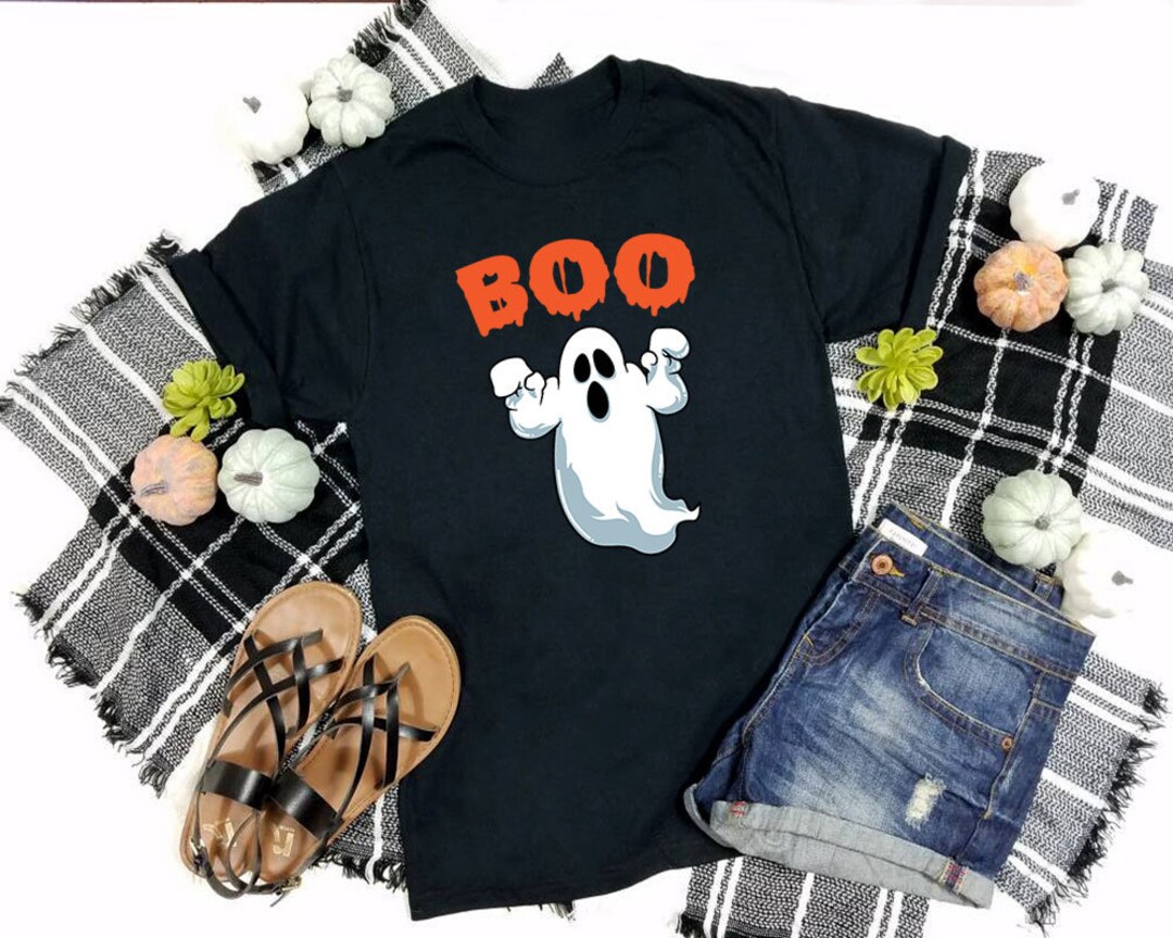 Boo Ghost Shirt Halloween Ghost Cute Ghost Boo Halloween - Etsy France