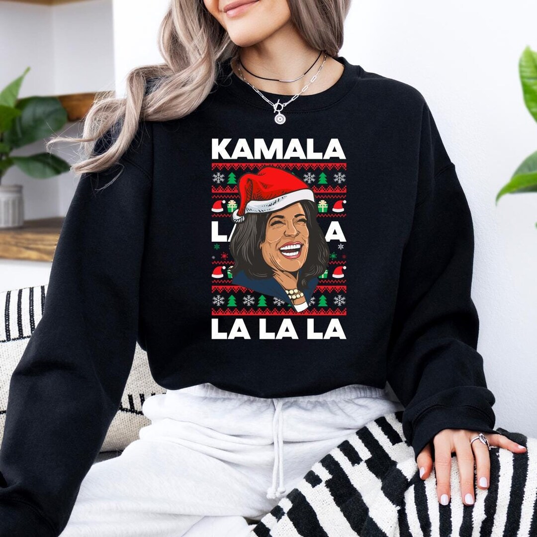 President Kamala Harris, Christmas Sweatshirt, Political Holiday Shirt ...