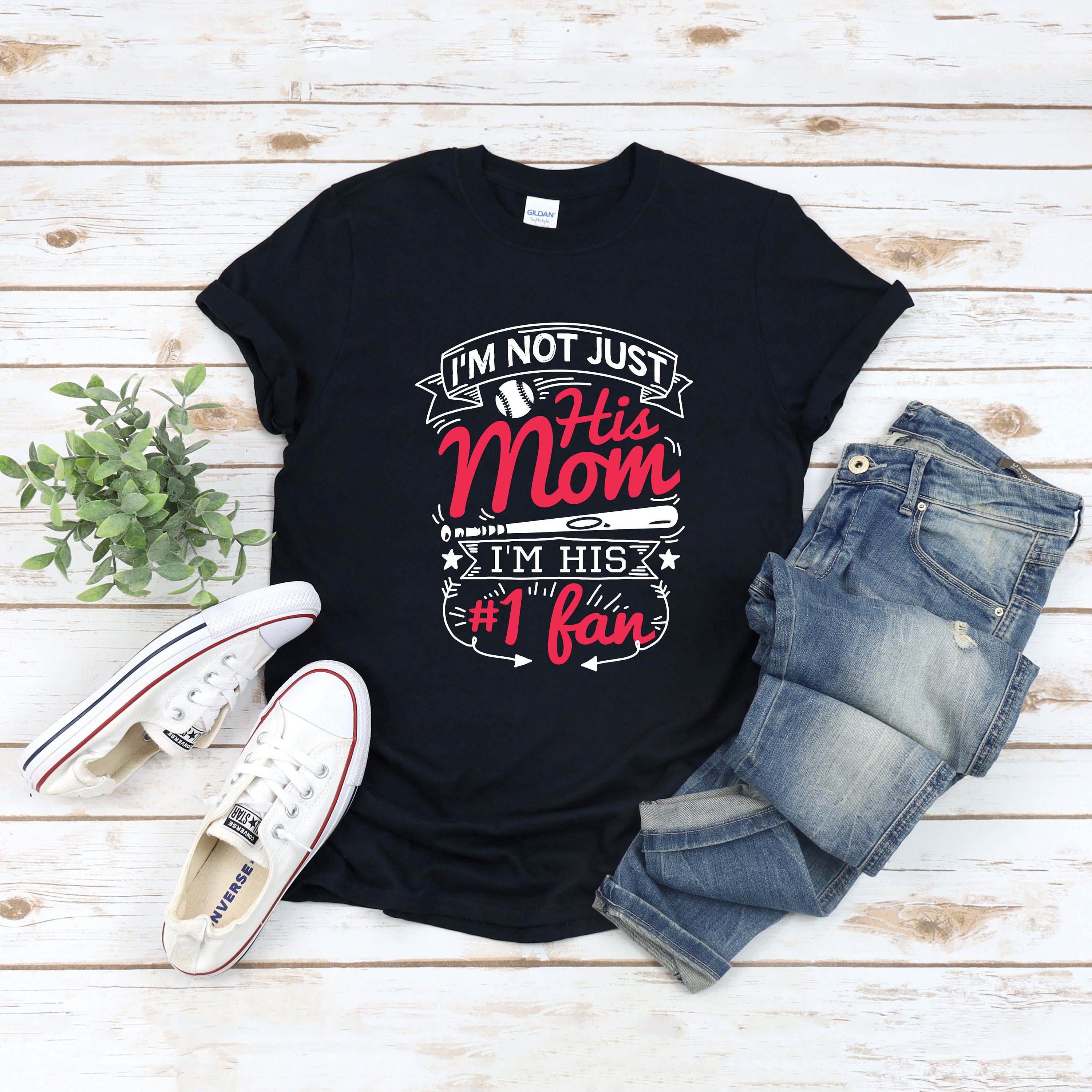 I'm Not Just His Mom Number 1 Fan Shirt Baseball Mom - Etsy