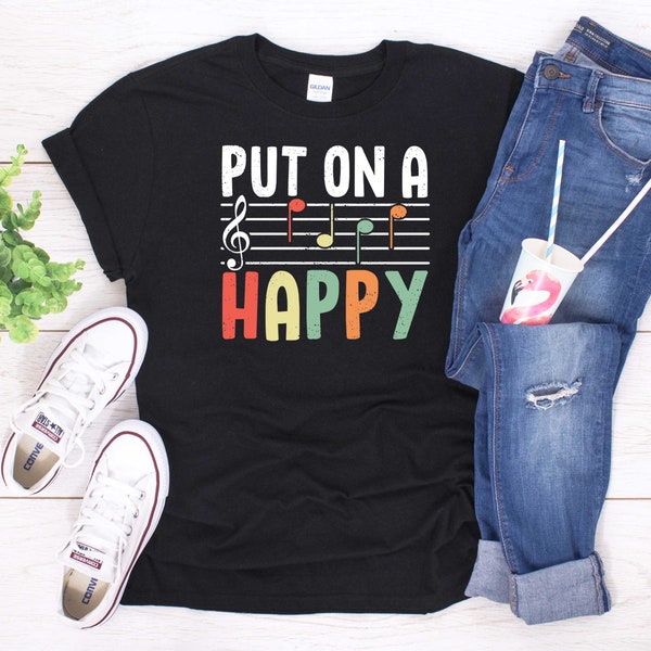 Music Note Happy Face Svg - Etsy