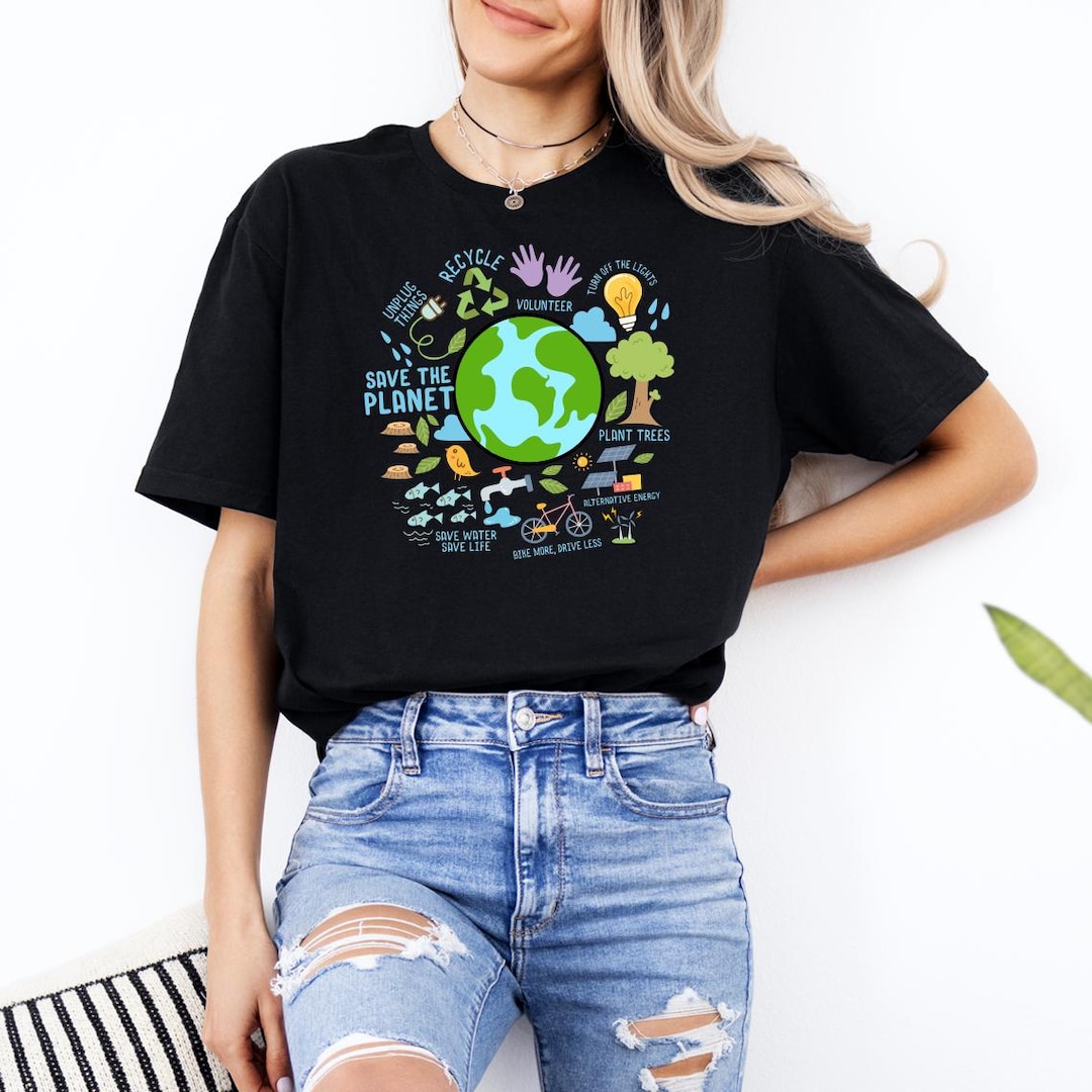 Save the Planet Shirt, Earth Day Tshirt, Climate Change Tee ...