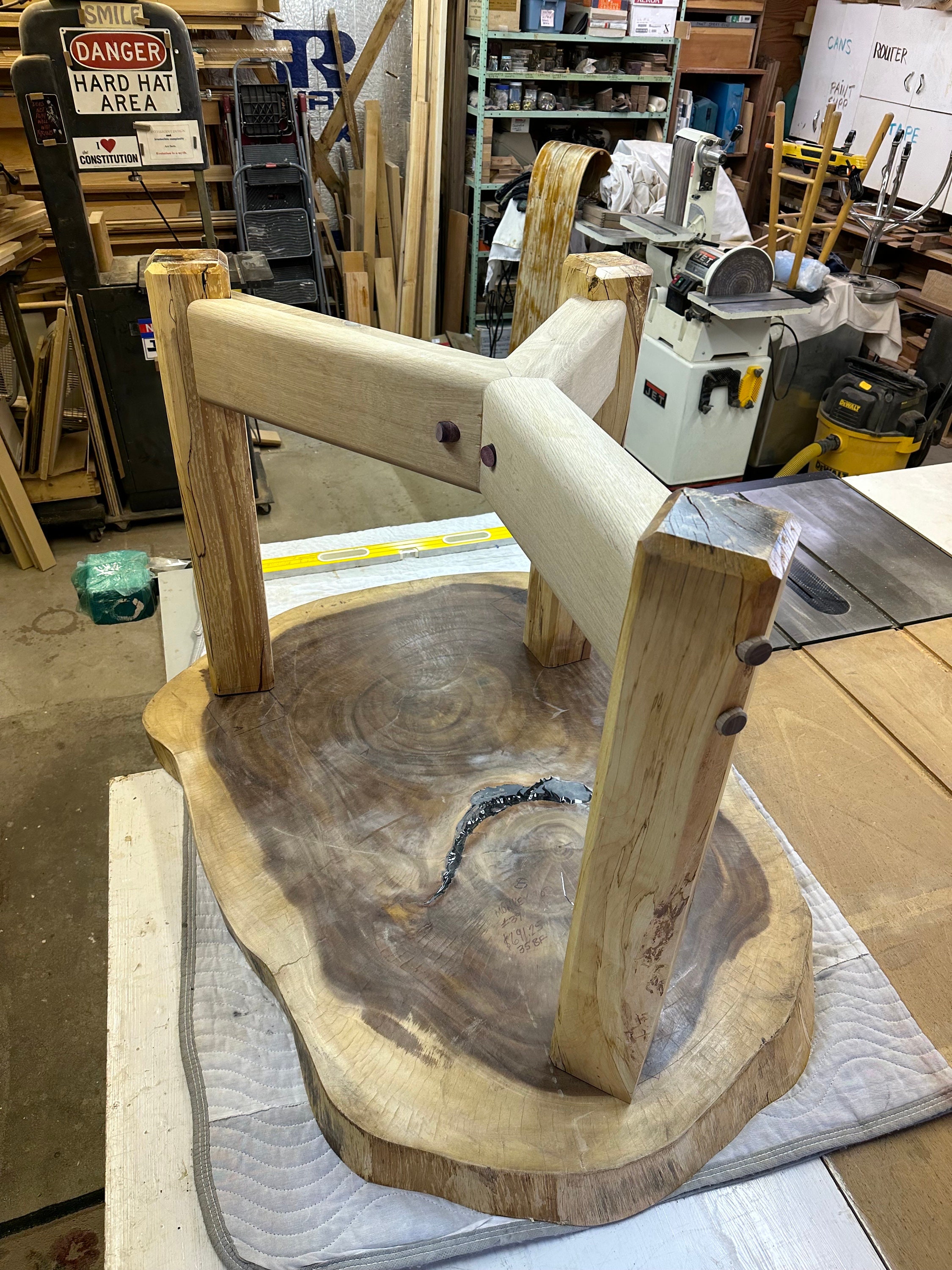 Monkey Pod Slab With Inlaid Abalone Shards - Etsy