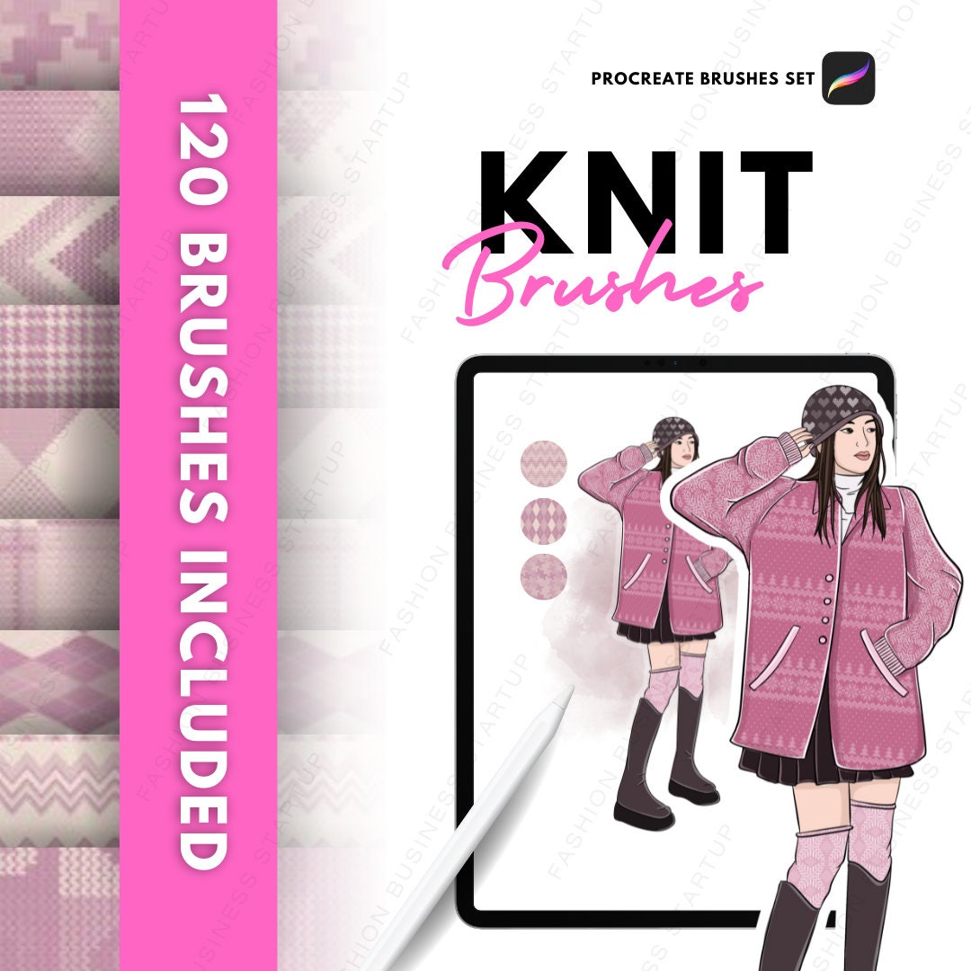 120 Knit Brush for Procreate - Etsy