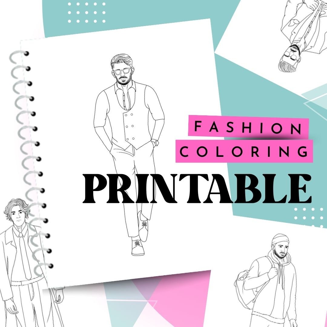 10 MALE COLORING PAGE white Male Coloring Pages, Procreate Coloring ...