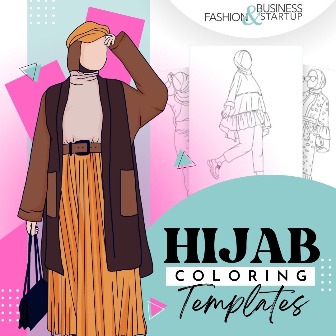 50 Hijab Female Coloring Page,#female Coloring Pages, Procreate ...