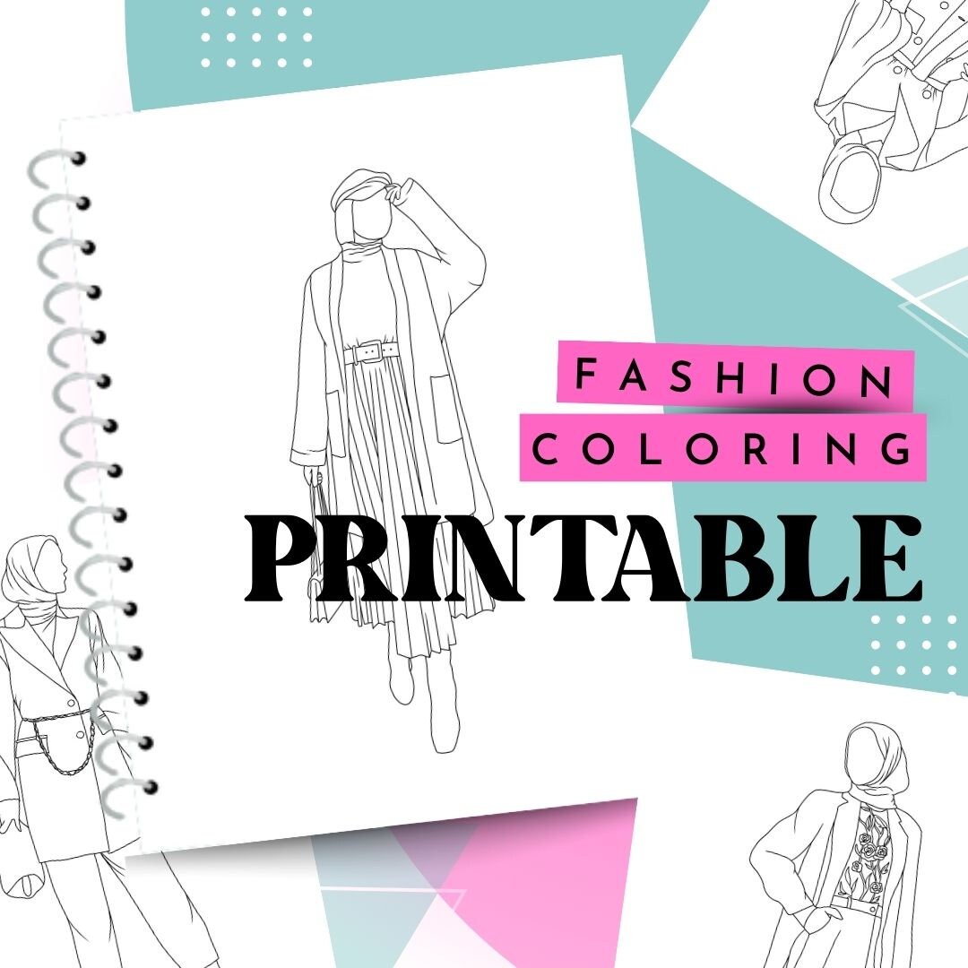 50 Hijab Female Coloring Page,female Coloring Pages, Procreate Coloring ...