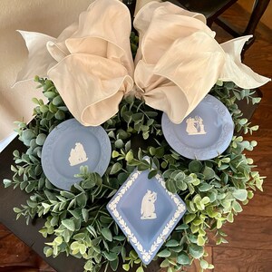 Beautiful Chinoiserie Style MINI Plate Wreath With Vintage Blue Willow ...