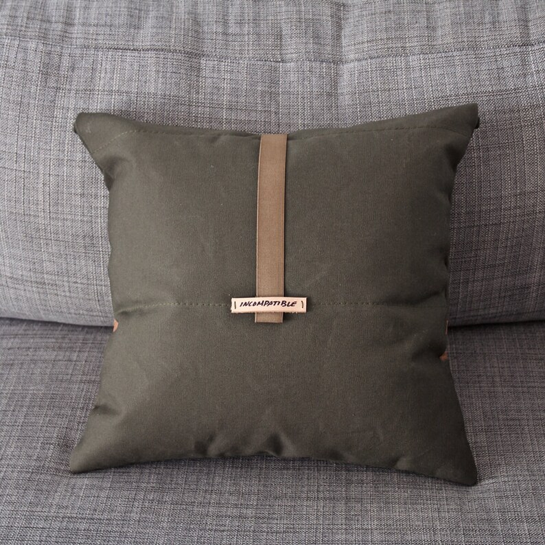 ROLLTOP Olive Drab Cotton & Brown Army Duck Waxed Canvas Wool Quilted ...