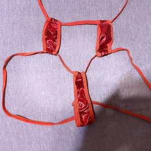 Extreme One Piece String Micro Bikini Set. Shiny Micro Monokini One ...