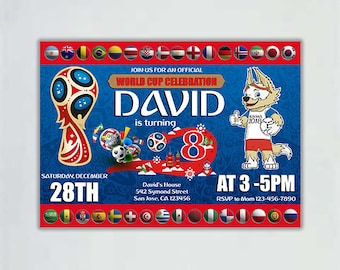 World cup invitation | Etsy