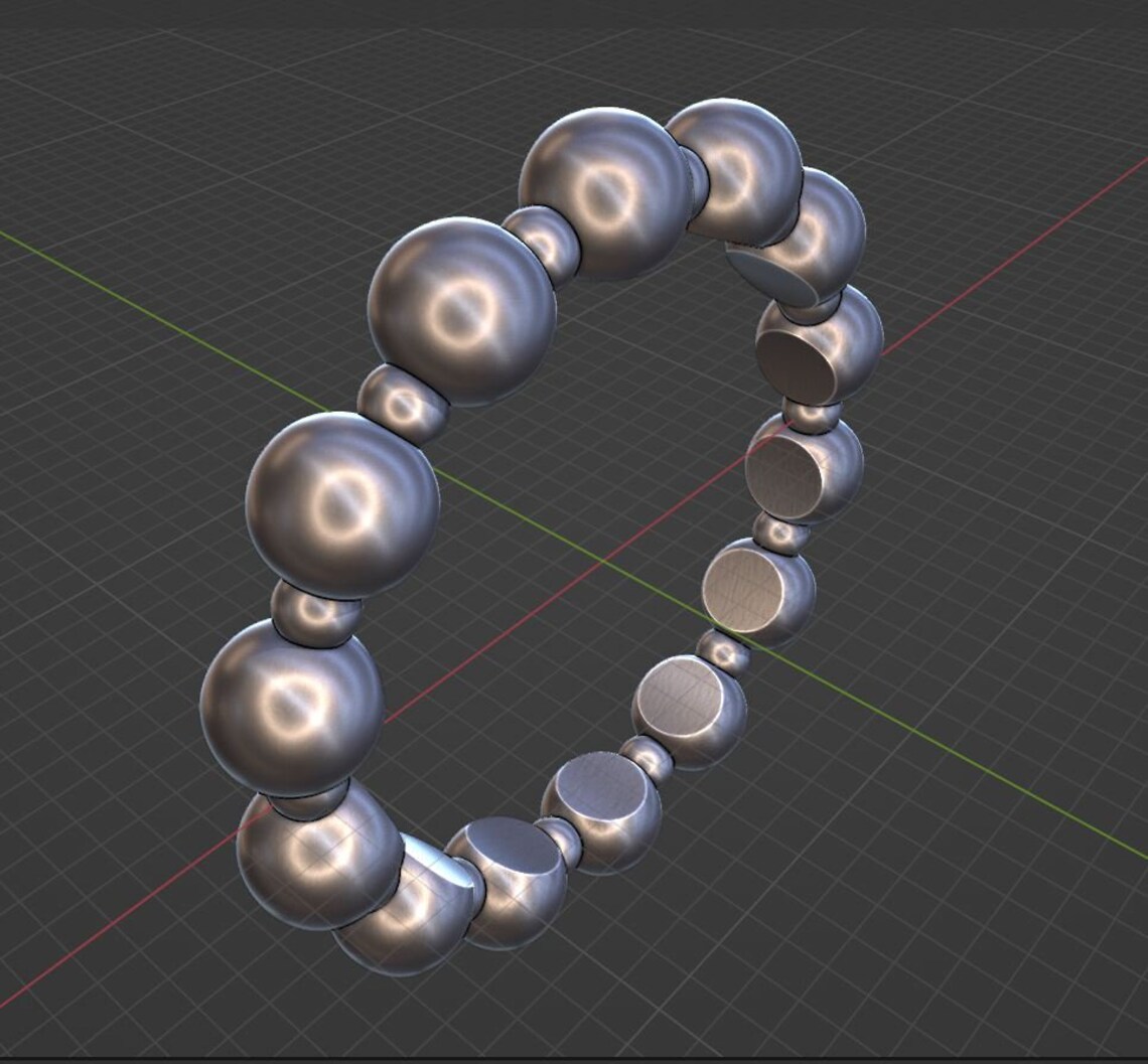3D Printable Ball Ring STL Model: Jewelry CAD File (US Size 9) - Etsy