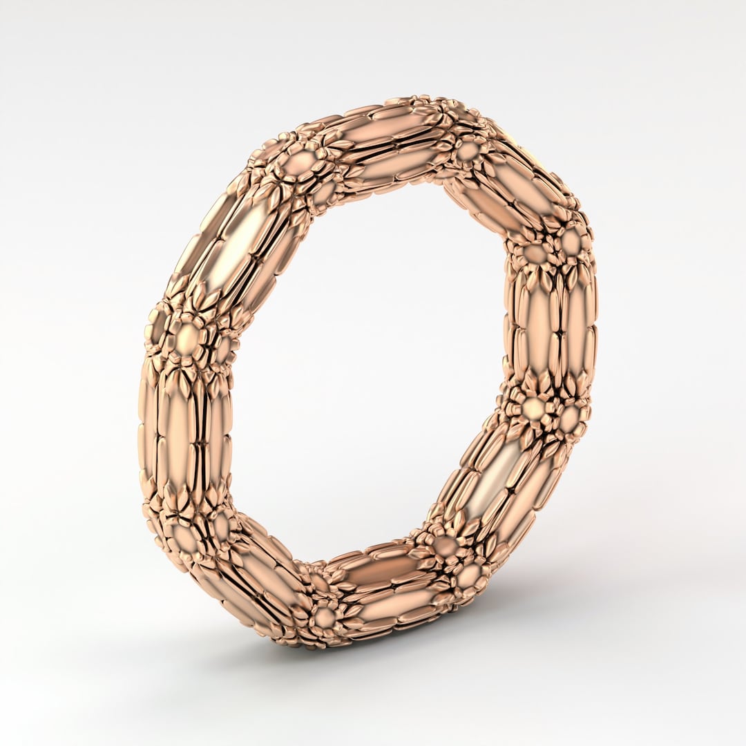 Patterned Ring 3D Model: Jewelry CAD STL File (digital Download) - Etsy