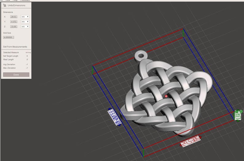 STL 3D Model Jewelry CAD File for 3D Printing/ Celtic Knot Pendant/3d ...