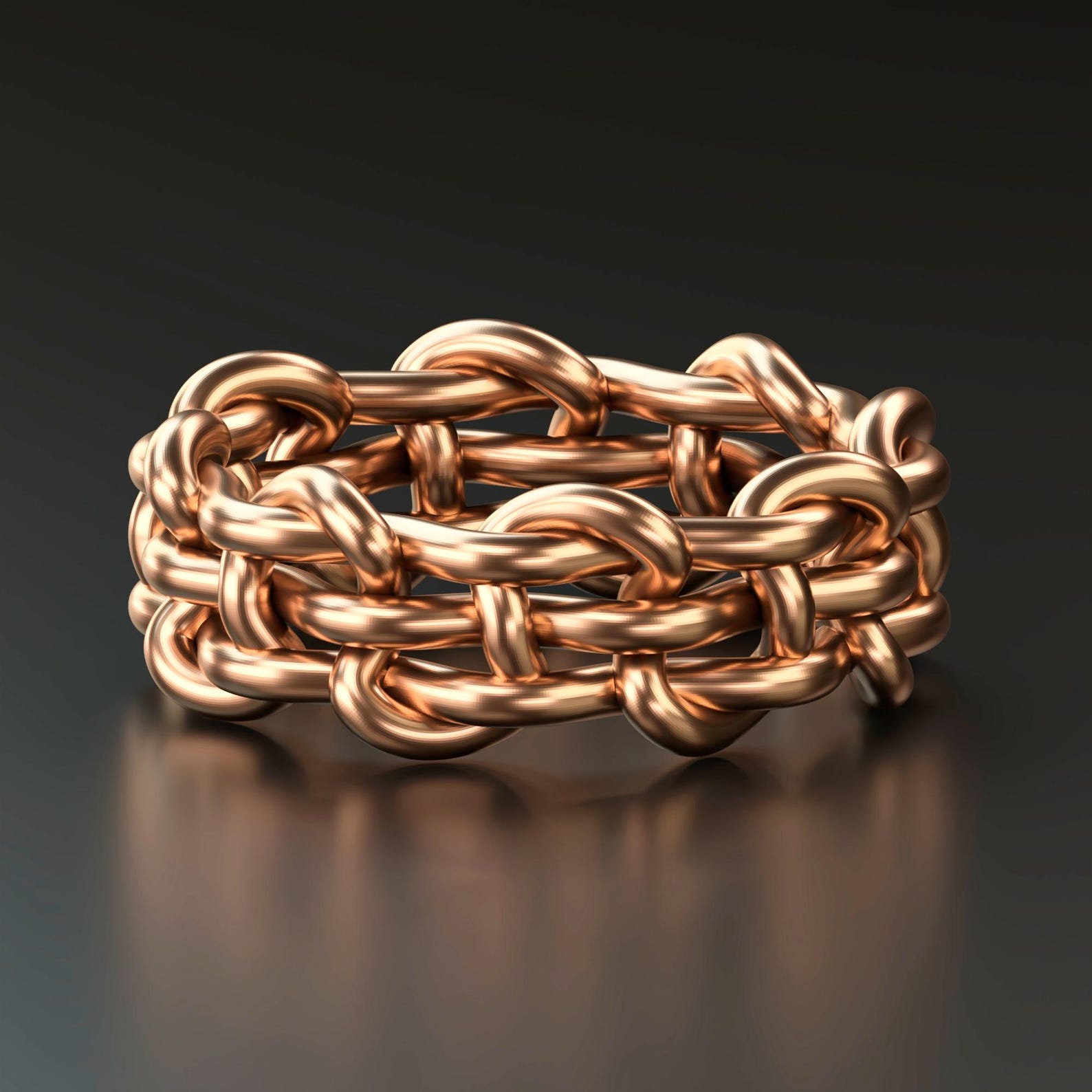 Woven Knot Ring 3D Model: Printable Jewelry Design (STL File) - Etsy