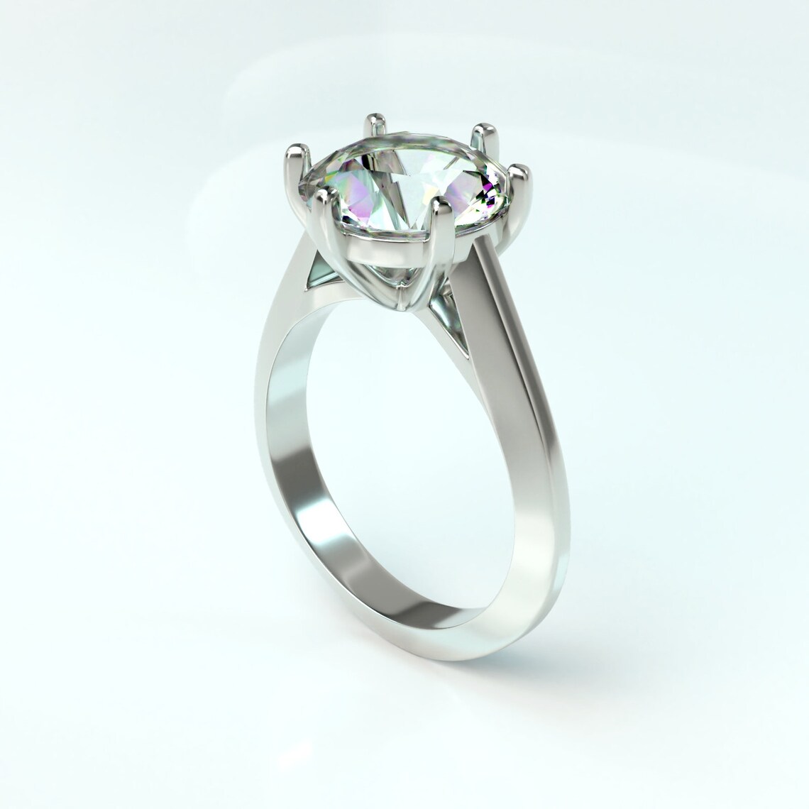 Buy Classic Diamond Ring 3D Model: Jewelry CAD File (STL) Online in ...