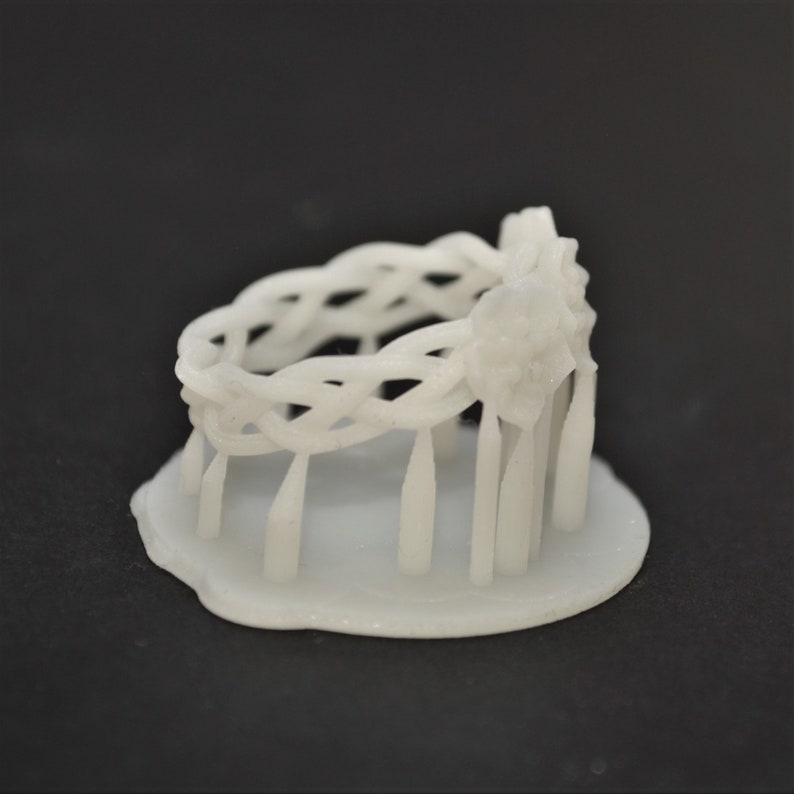 STL 3D Model/ Jewelry CAD File for 3D Printing//ring With Cute Flowers ...