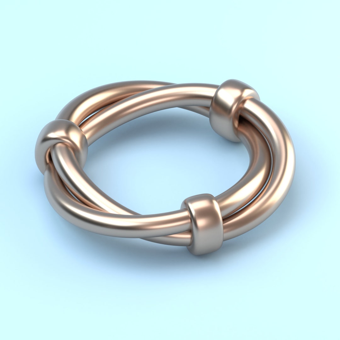 Three Knots Ring STL File: 3D Jewelry Design (digital Download) - Etsy