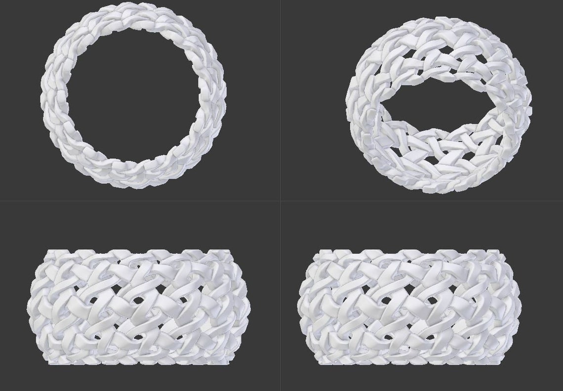 STL 3D Model Jewelry CAD File for 3D Printing/cnc/braided - Etsy