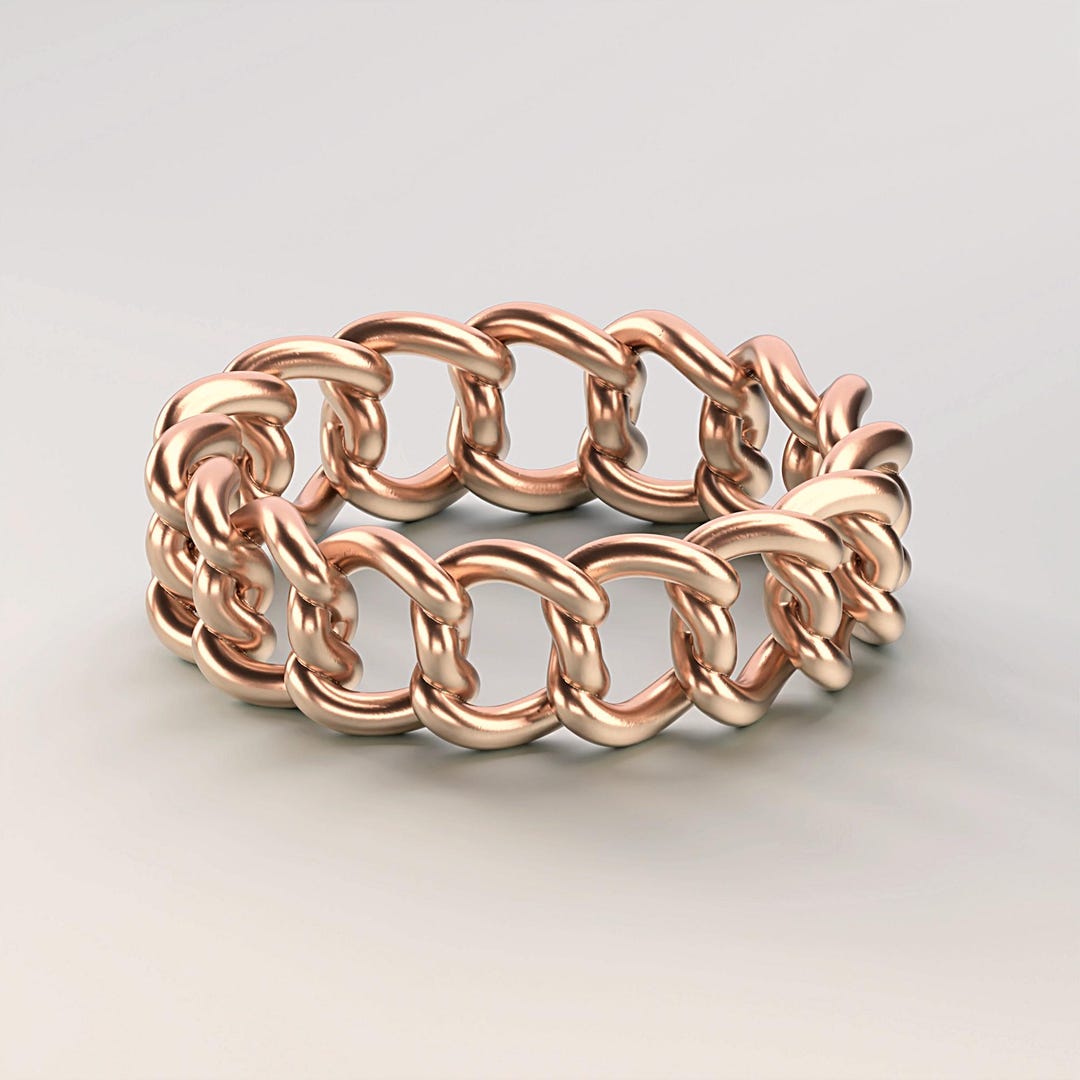 Chain Link Ring 3D Model: Printable Jewelry Design (STL File) - Etsy