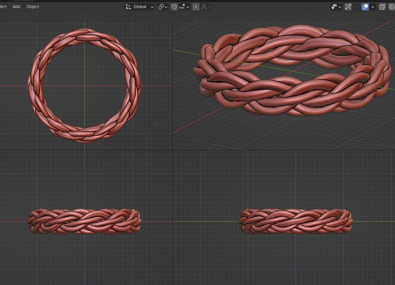 STL 3D Model Jewelry CAD File for 3D Printing/lace Ring / 3D Jewelry ...