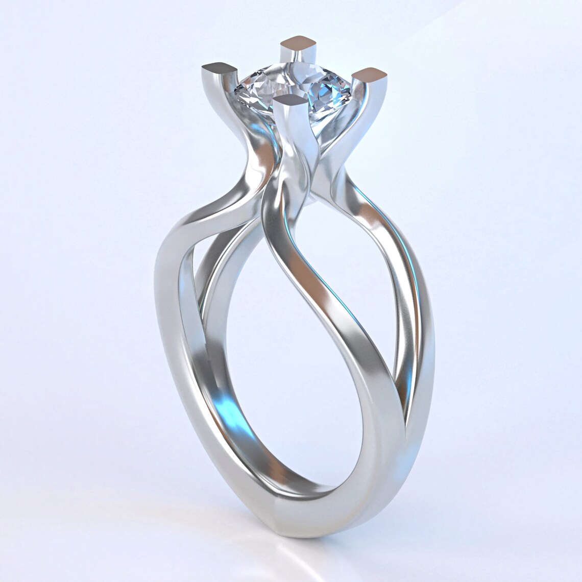 STL 3D Model Jewelry CAD File for 3D Printing/cnc/twisted - Etsy