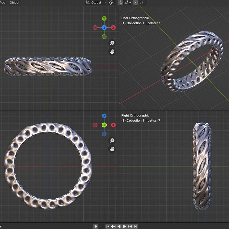 Ring 3D Model Stl File for 3D Printing - Etsy