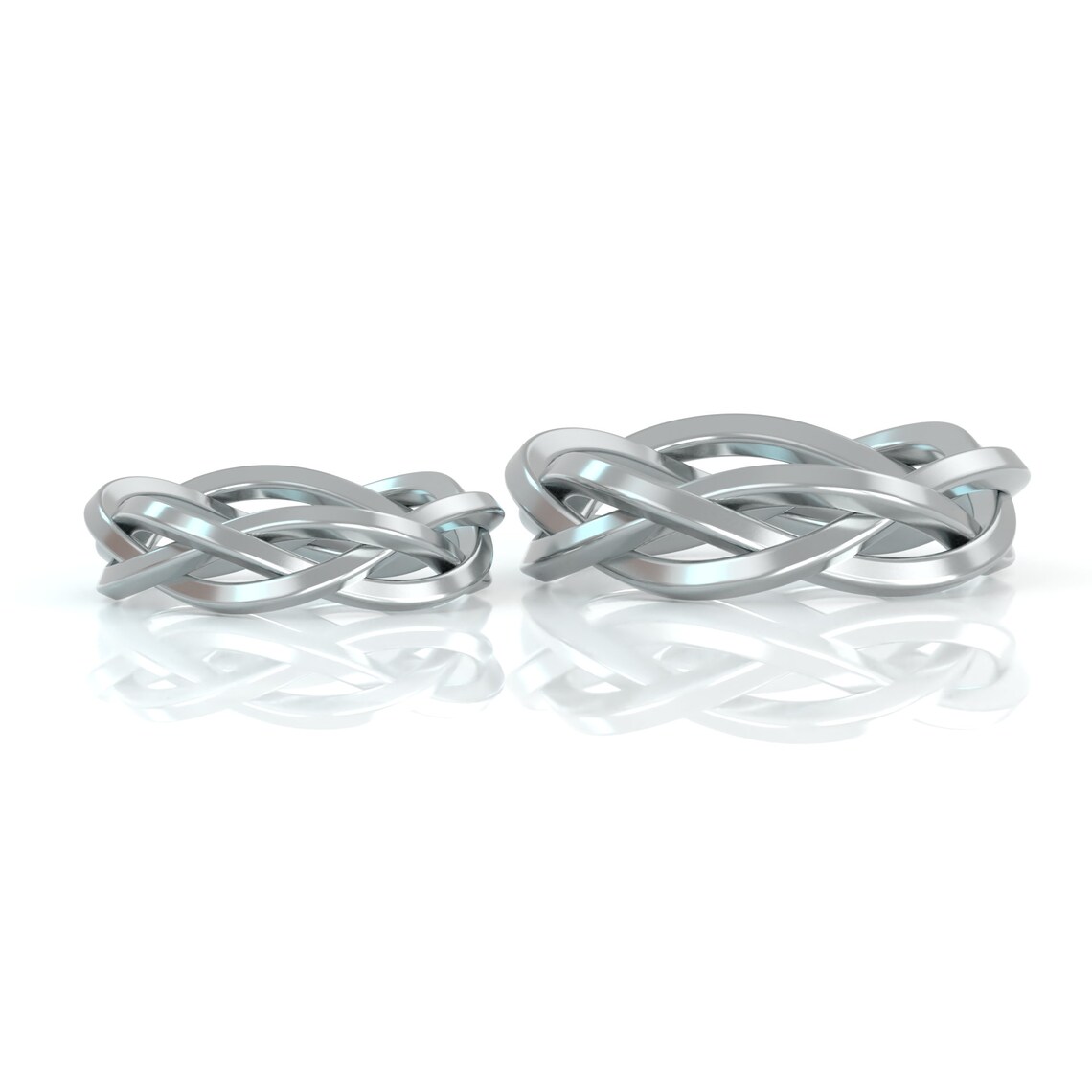STL 3D Model/ Jewelry CAD File for 3D Printing//3 Strands Braided Band ...