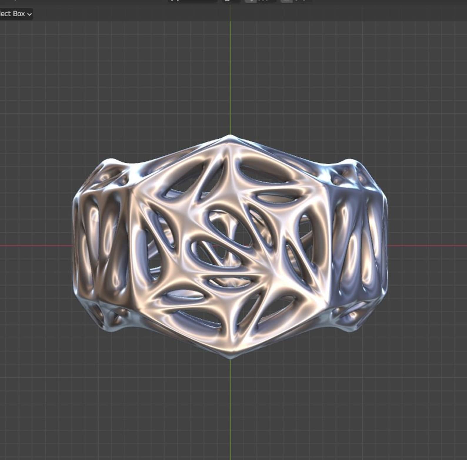 3D Printable Ring STL Model: Abstract Jewelry Design (digital Download ...