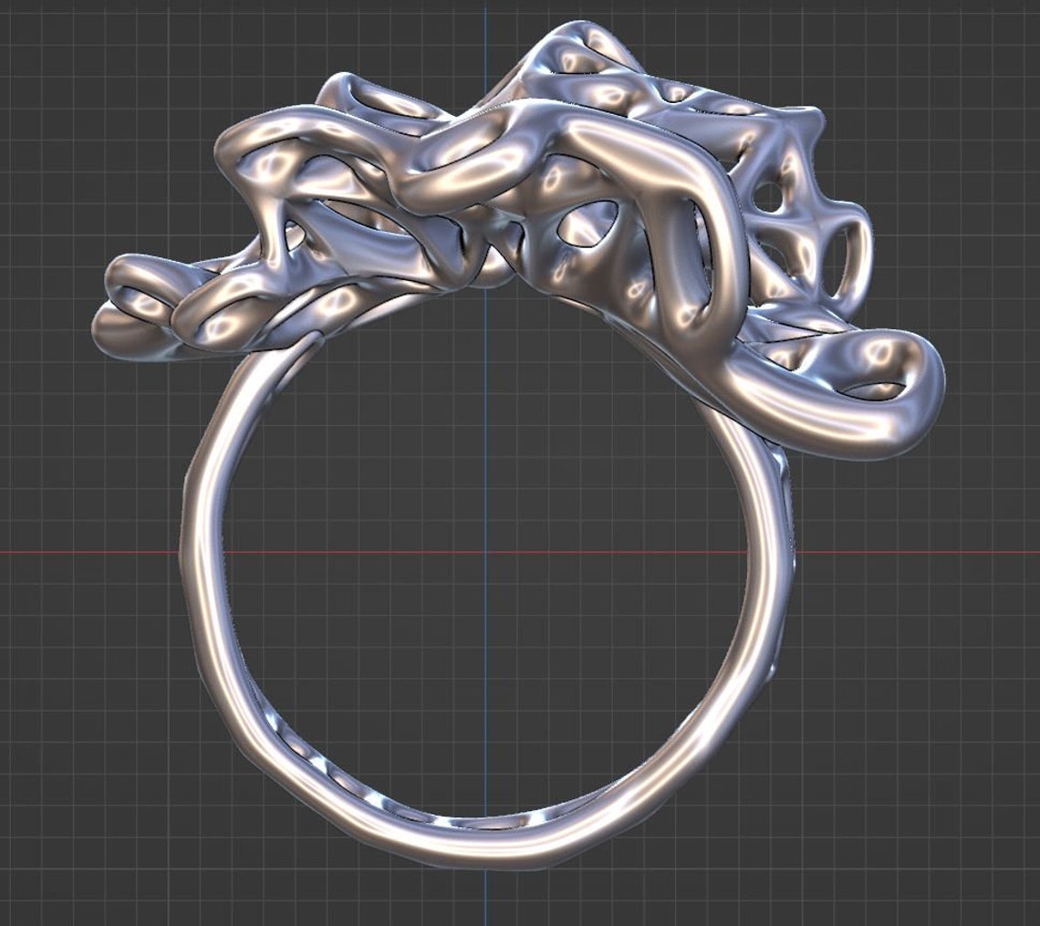 STL 3D Model Jewelry CAD File for 3D Printing/lace Ring / 3D Jewelry ...